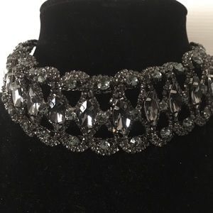 Jewelry | Rhinestone Black Stone Chocker | Poshmark